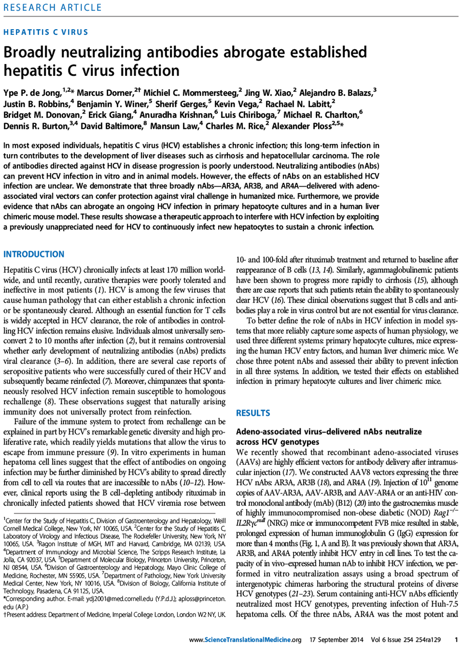 Balazs Lab - Publications